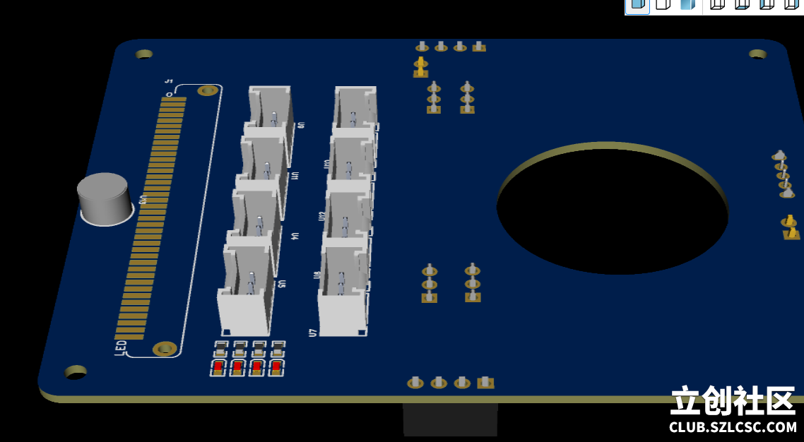 导出的3D模型与EDA里面看到的不一样 - 立创社区